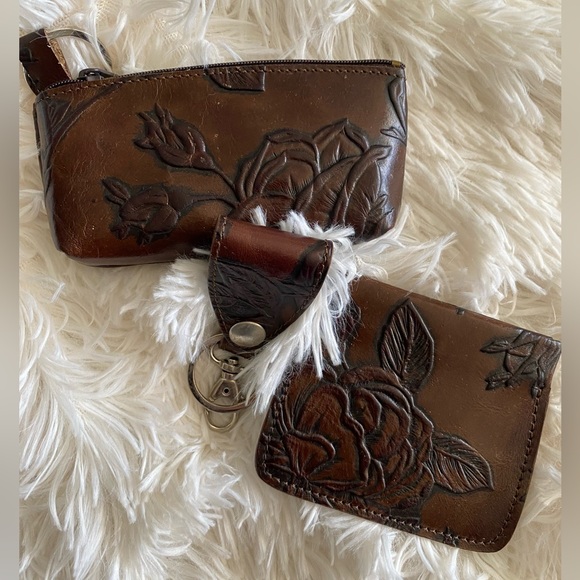 Accessories | Handmade Leather Keychain Coin Pouch Credit Cardid Holder ...
